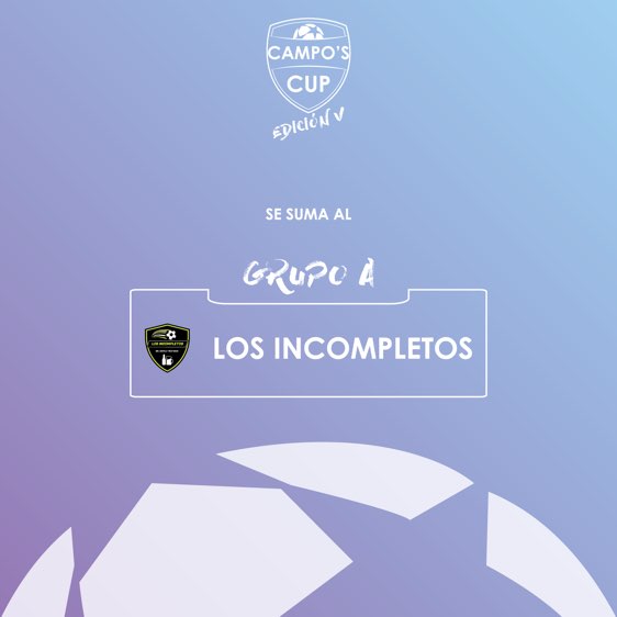 NUEVO EQUIPO INSCRITO